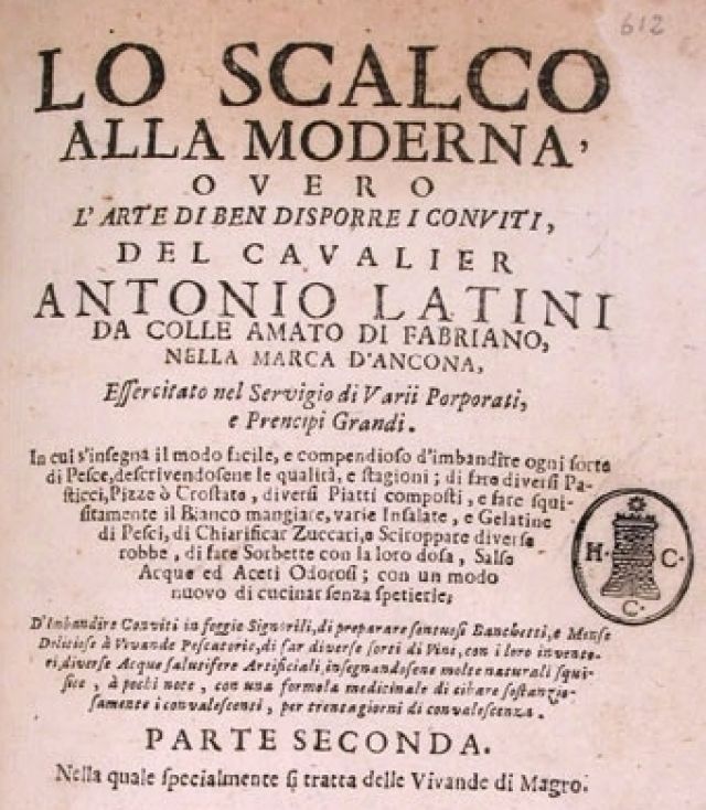Scalco alla moderna " Antonio Latini